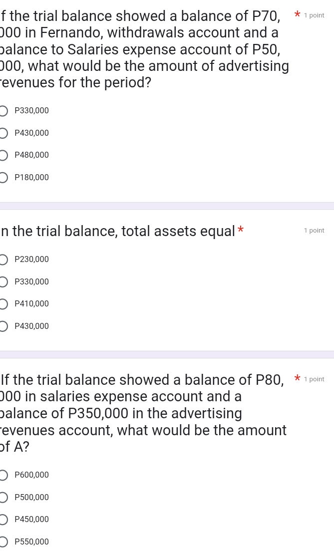 If the trial balance showed a balance of | StudyX