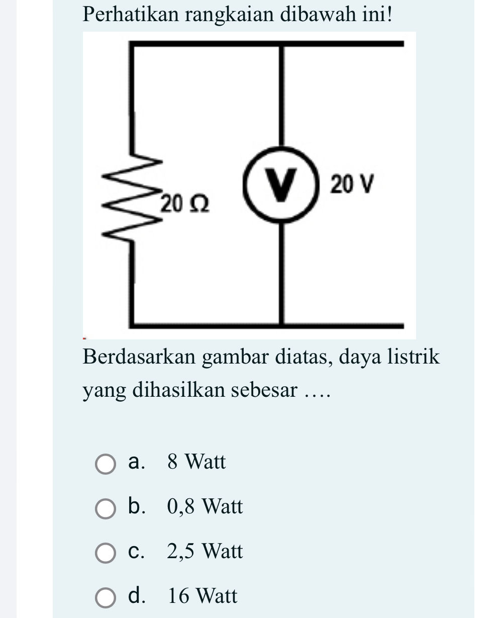 Perhatikan rangkaian dibawah ini! ![Circuit | StudyX