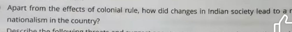 Apart from the effects of colonial rule, how | StudyX