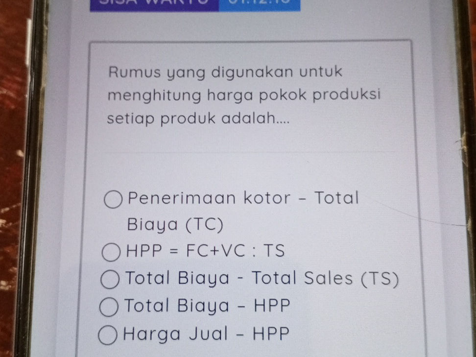 Rumus yang digunakan untuk menghitung harga | StudyX