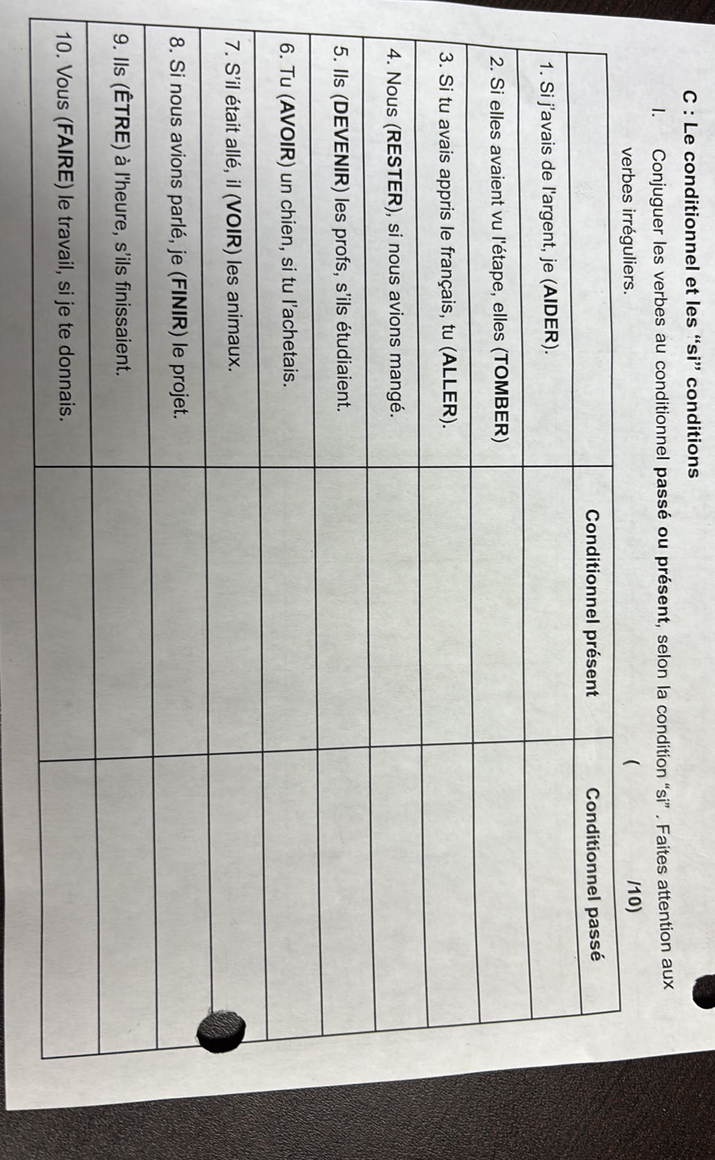 C: Le conditionnel et les "si" conditions | StudyX