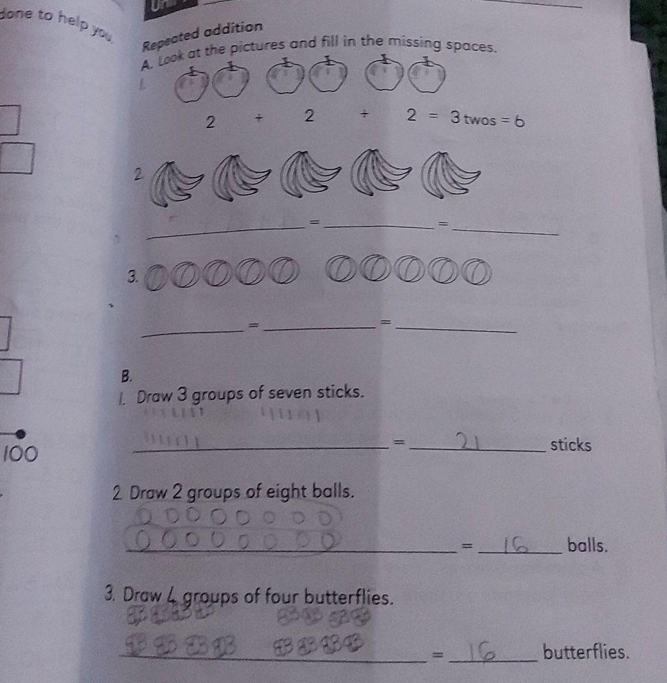 A. Look at the pictures and fill in the | StudyX