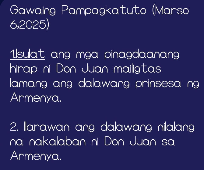 1. Isulat ang mga pinagdaanang hirap ni Don | StudyX