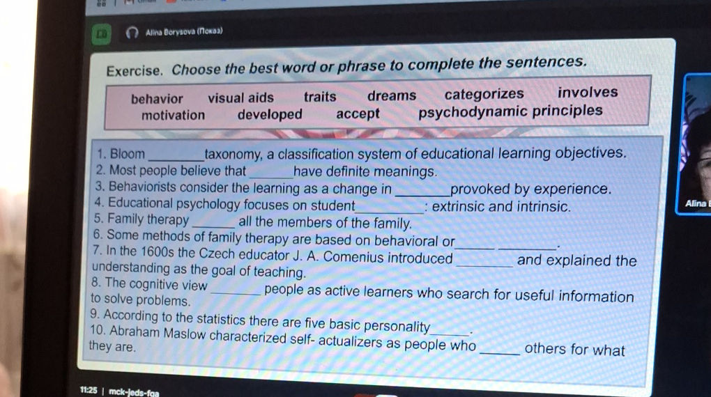 Exercise. Choose the best word or phrase to | StudyX