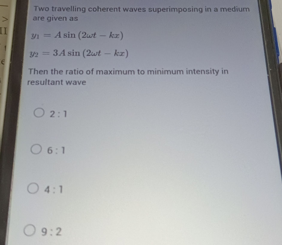 Two travelling coherent waves superimposing | StudyX