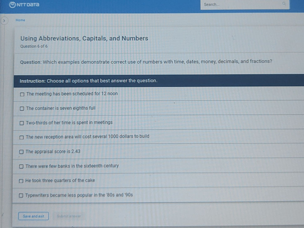 Question: Which examples demonstrate correct | StudyX