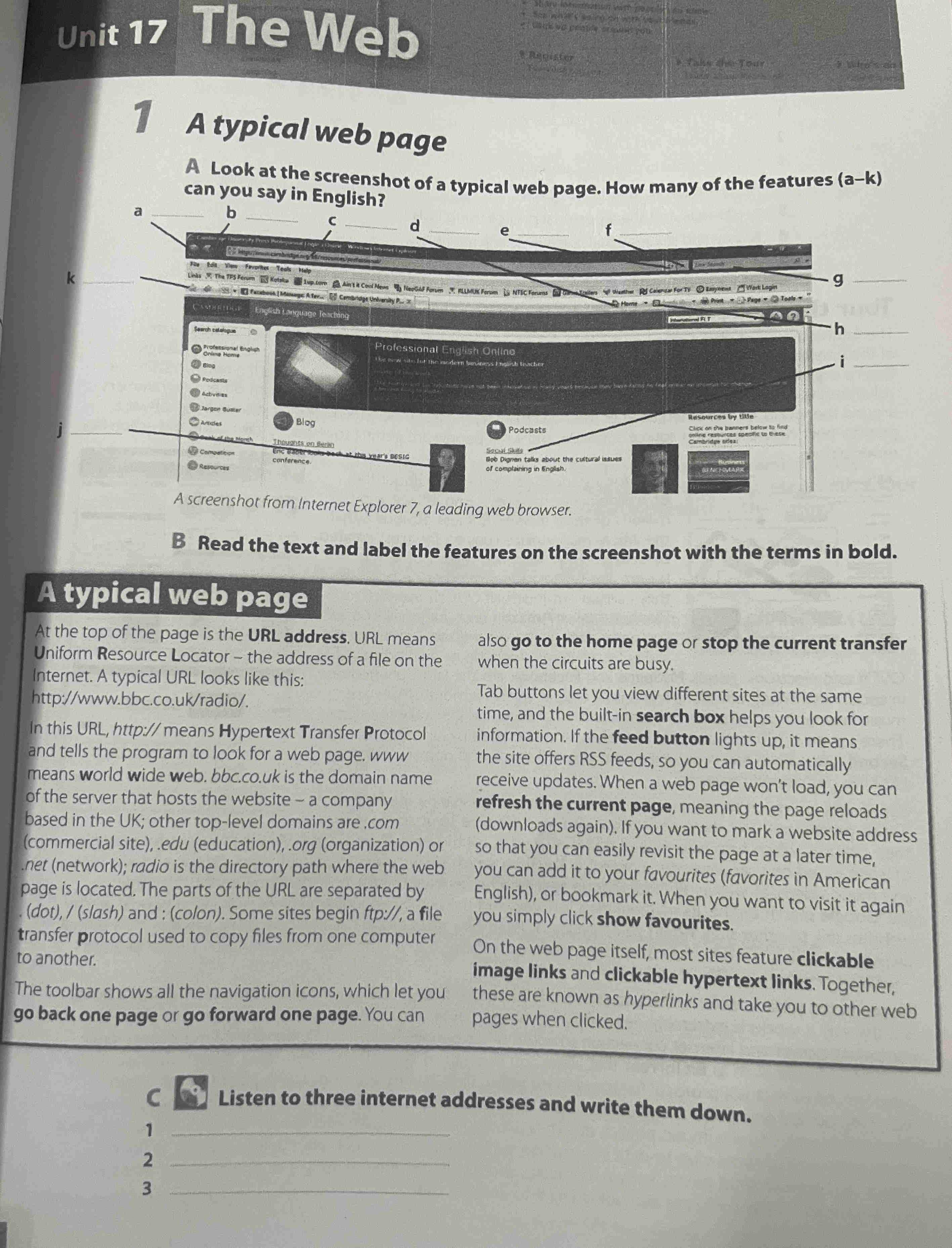 A Look at the screenshot of a typical web | StudyX