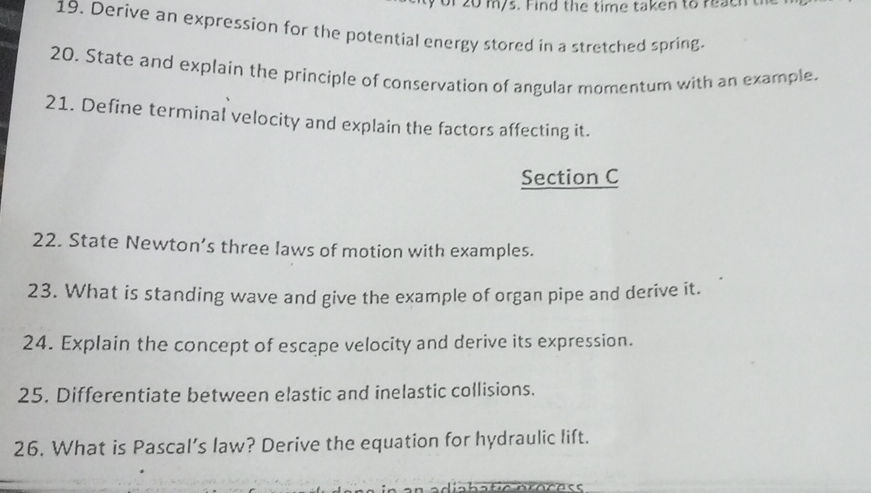 19. Derive an expression for the potential | StudyX