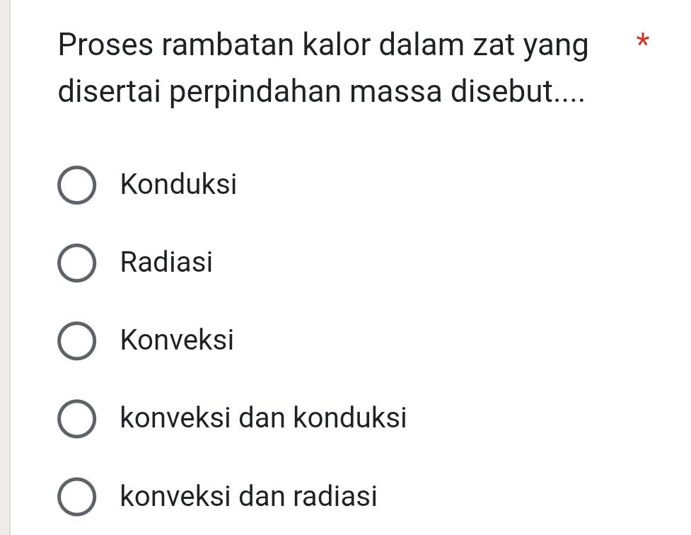 Proses rambatan kalor dalam zat yang | StudyX