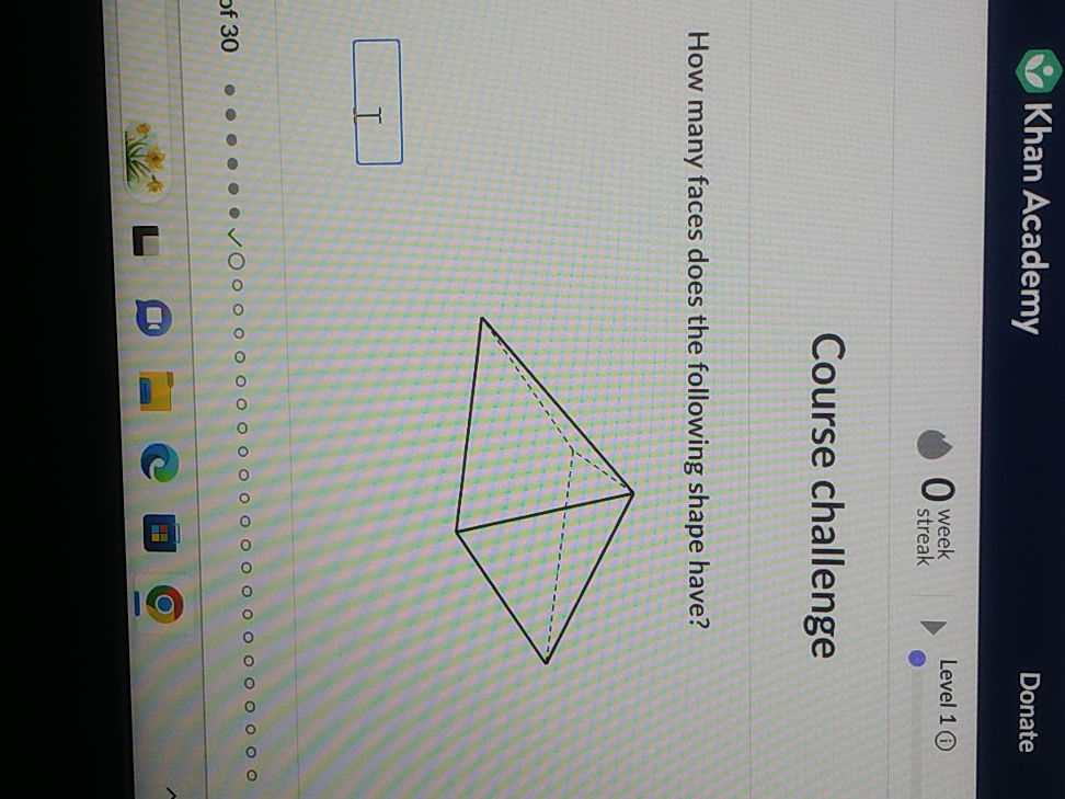 How many faces does the following shape | StudyX