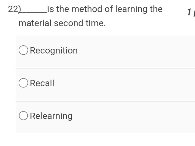 22) is the method of learning the material | StudyX