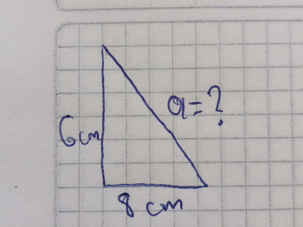 Given a right triangle with legs of 6 cm and | StudyX