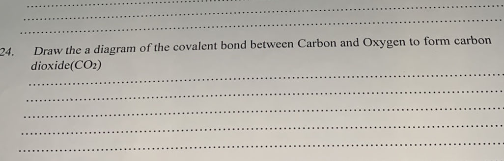 24. Draw the a diagram of the covalent bond | StudyX