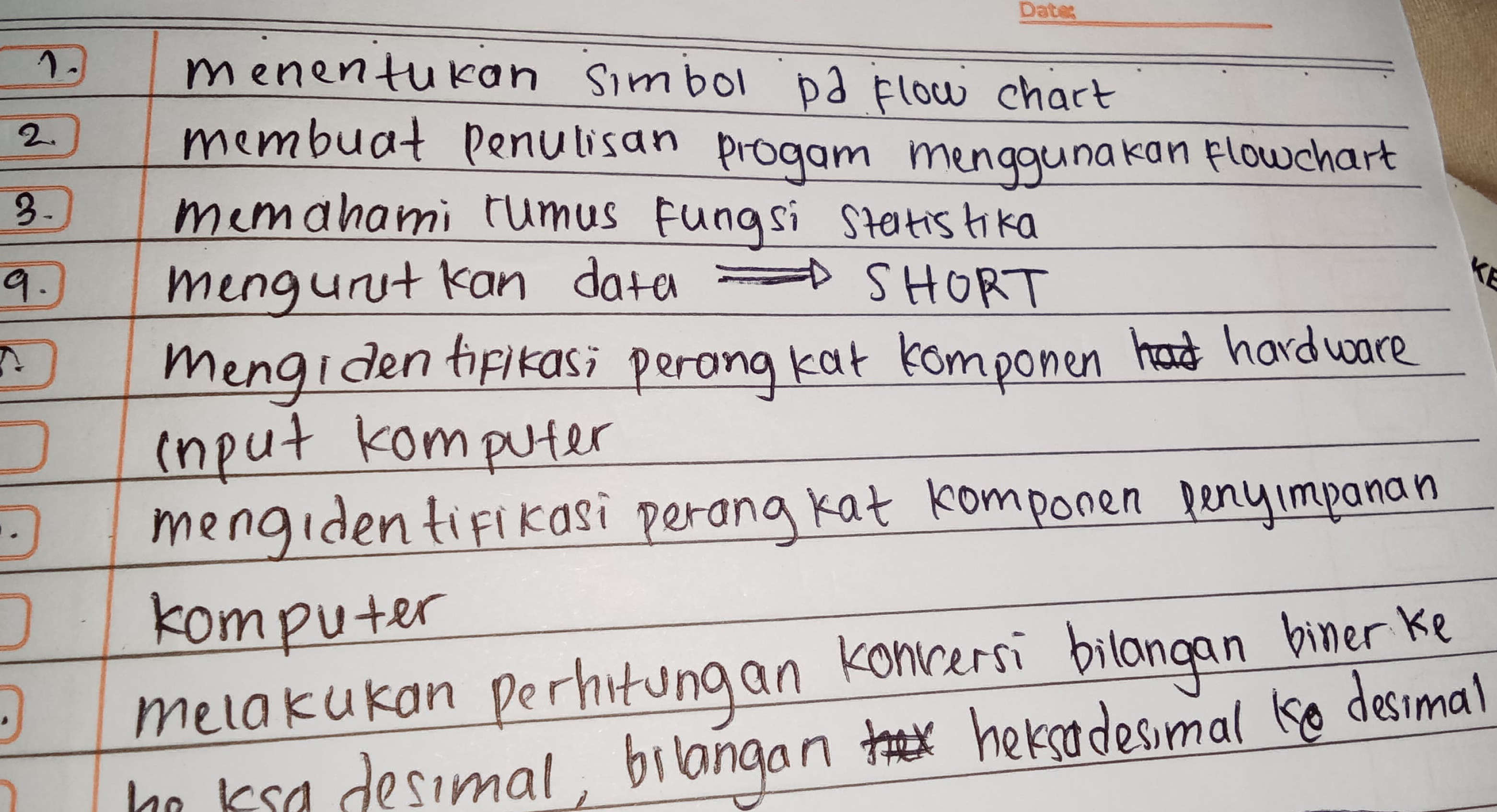 1. menentukan simbol pa flow chart 2. | StudyX