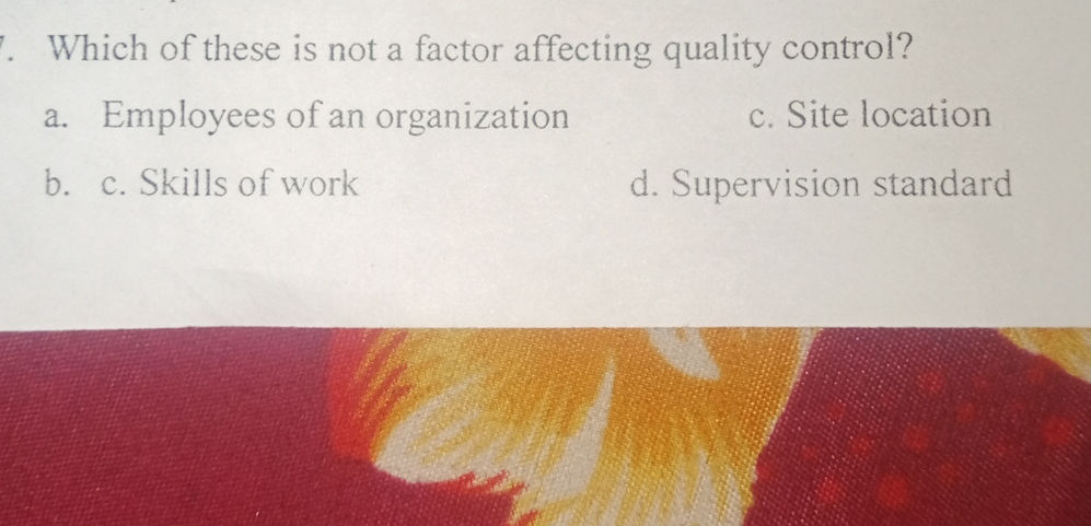 7. Which of these is not a factor affecting | StudyX