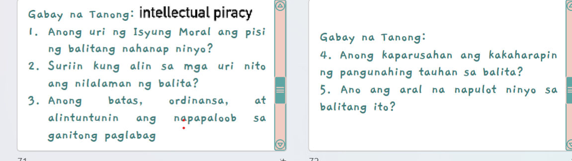Gabay na Tanong: intellectual piracy 1. | StudyX