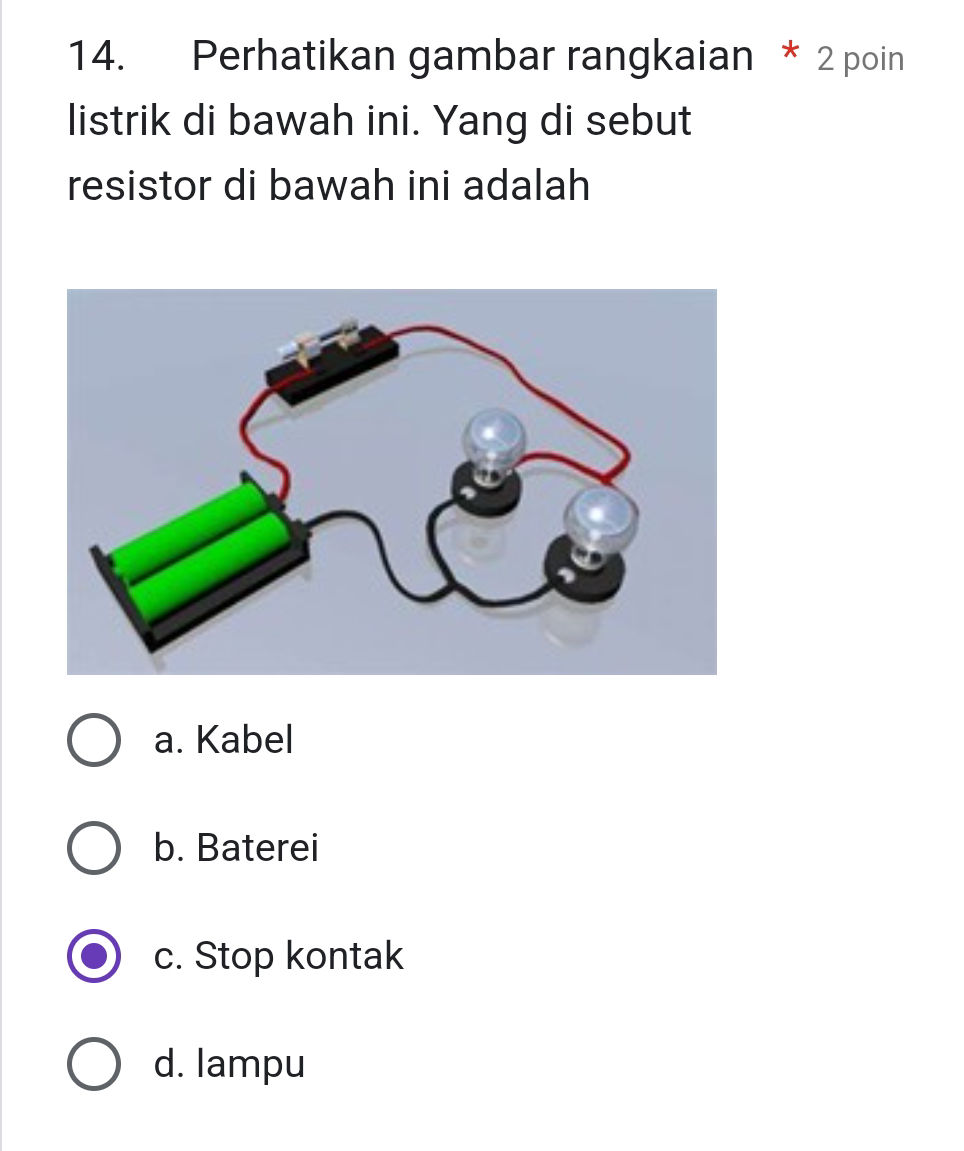 14. Perhatikan gambar rangkaian listrik di | StudyX