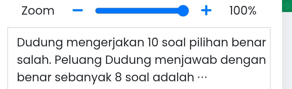 Dudung mengerjakan 10 soal pilihan benar | StudyX