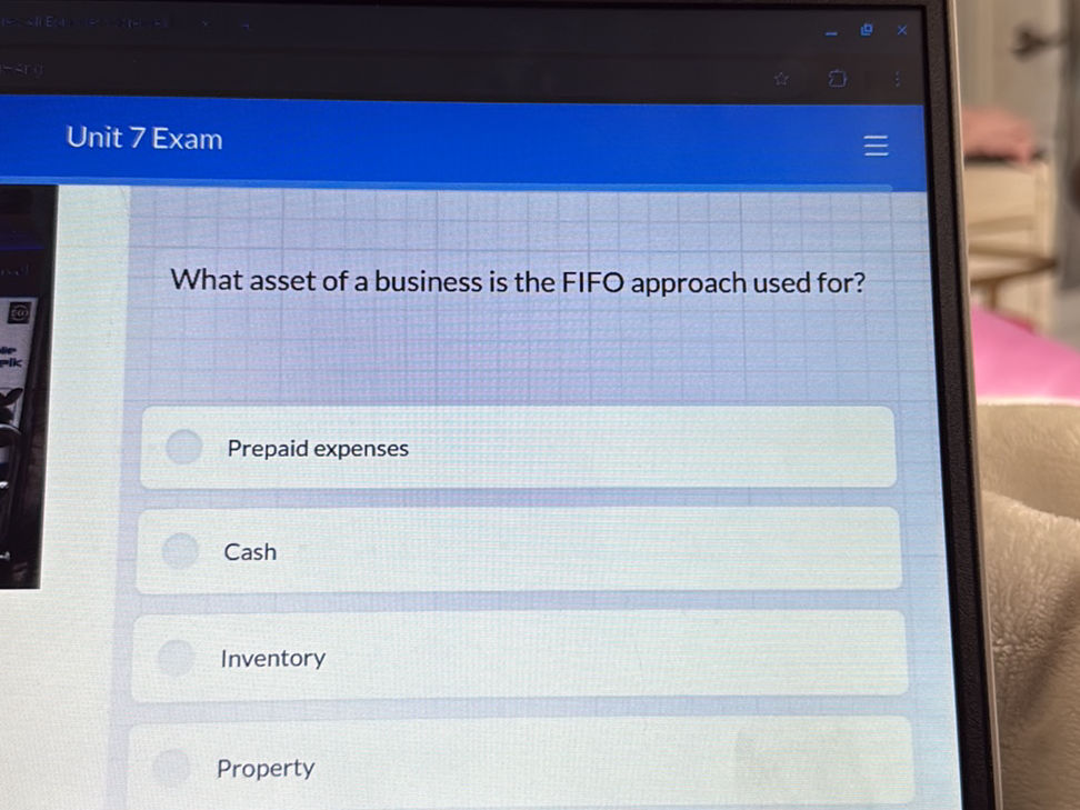 What asset of a business is the FIFO | StudyX