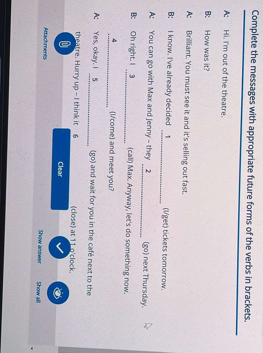 Complete the messages with appropriate | StudyX