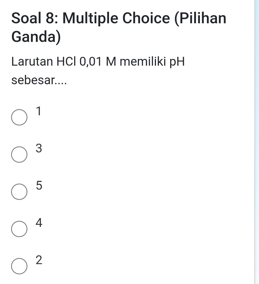 Soal 8: Multiple Choice (Pilihan Ganda) | StudyX