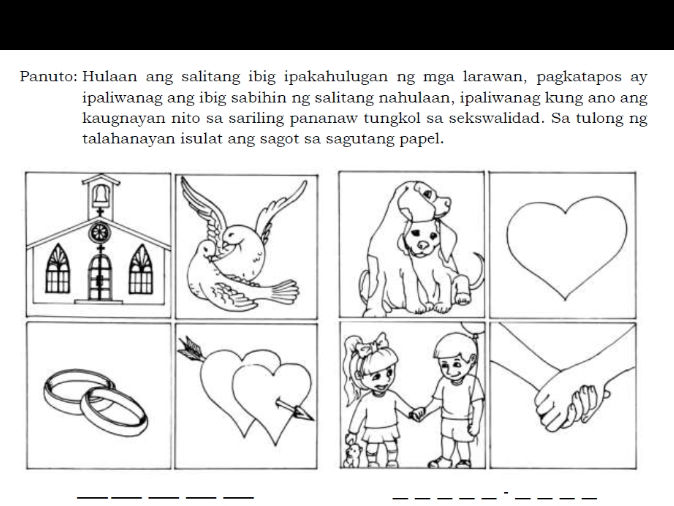 Panuto: Hulaan ang salitang ibig | StudyX