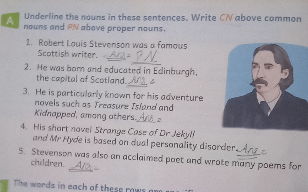 Underline the nouns in these sentences. | StudyX