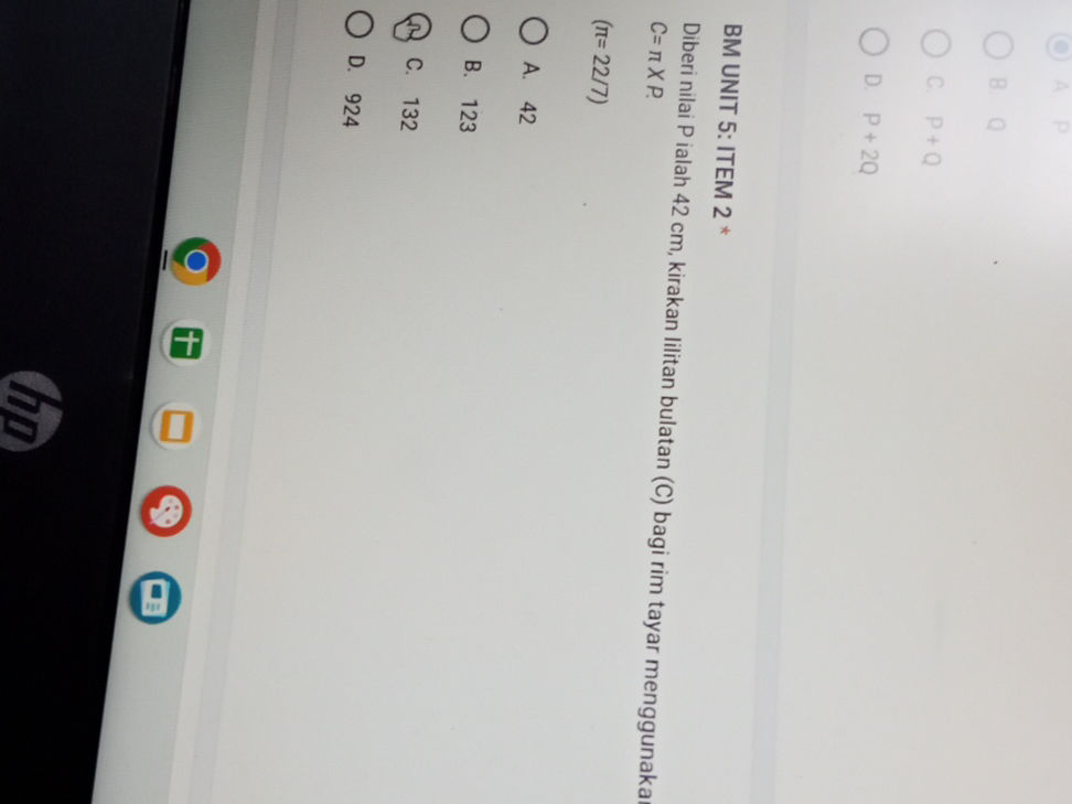 BM UNIT 5: ITEM 2 * Diberi nilai P ialah 42 | StudyX