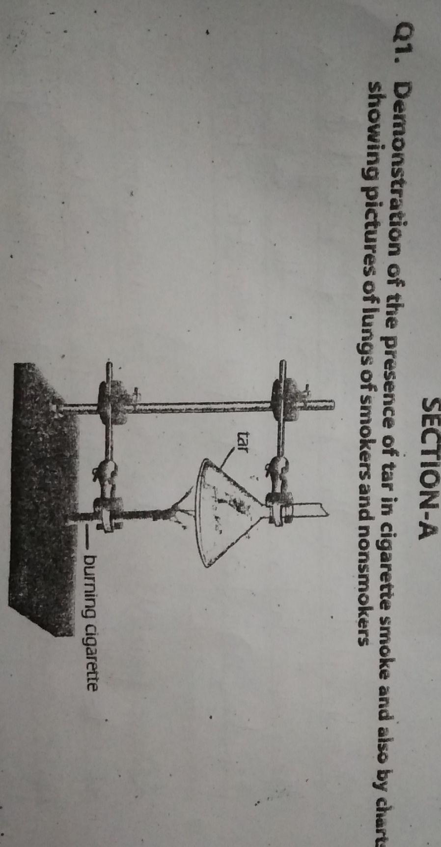 Q1. Demonstration of the presence of tar in | StudyX
