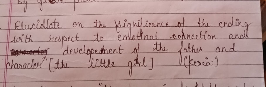Elucidate on the significance of the ending | StudyX
