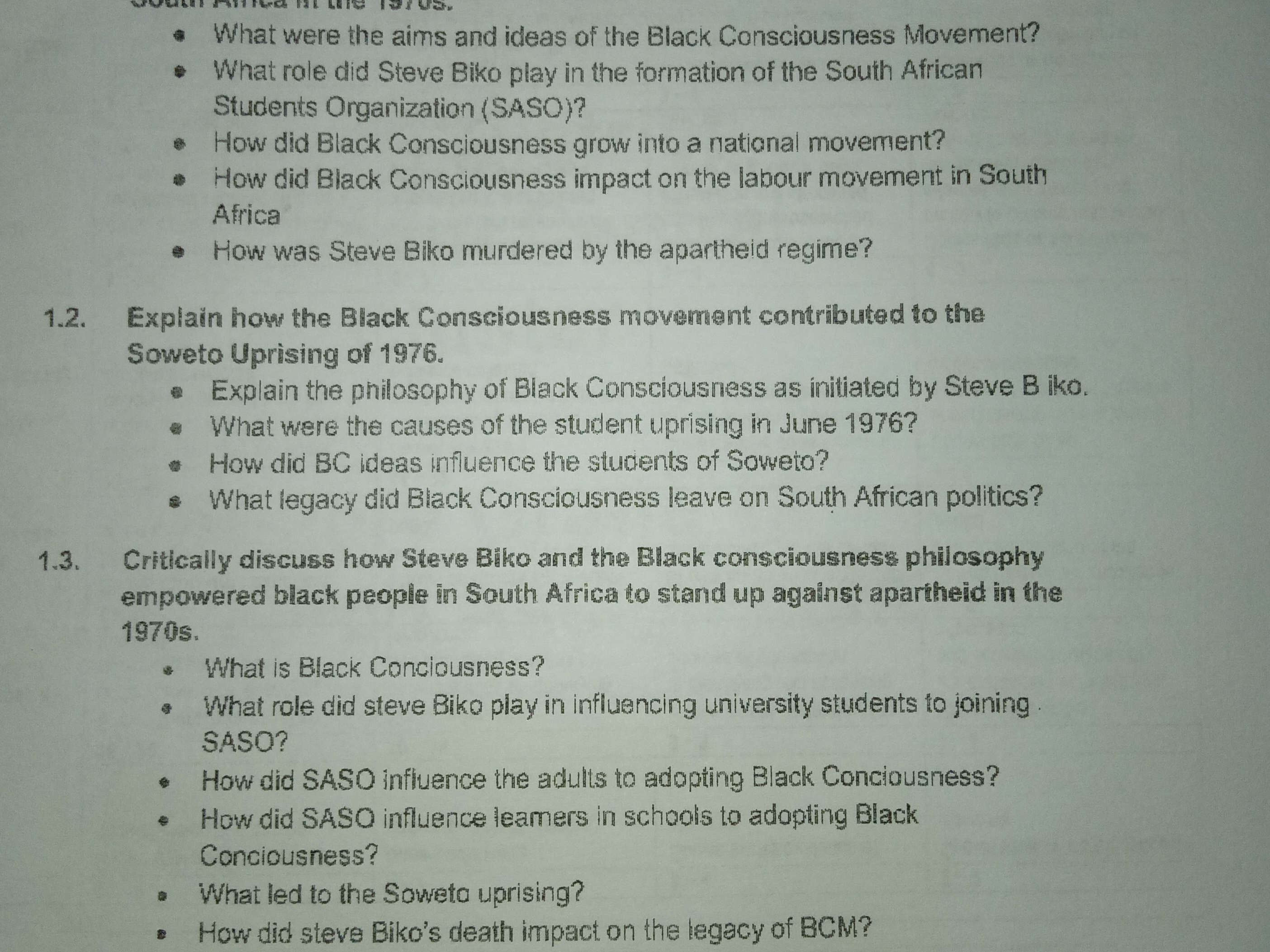 What were the aims and ideas of the Black | StudyX