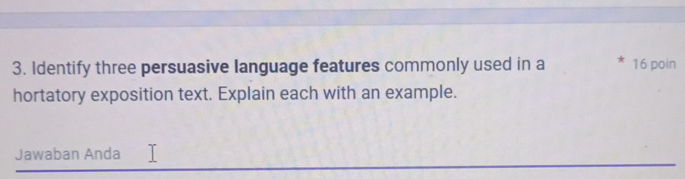 3. Identify three persuasive language | StudyX