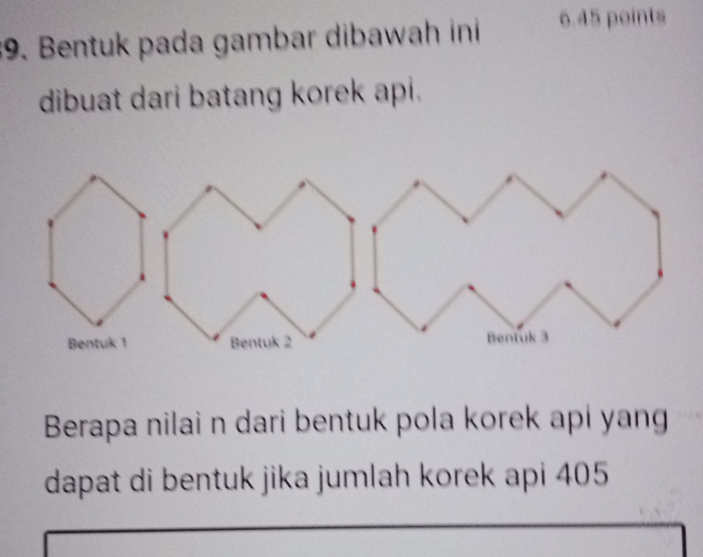 9. Bentuk pada gambar dibawah ini dibuat | StudyX