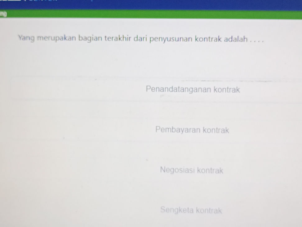 Yang merupakan bagian terakhir dari | StudyX