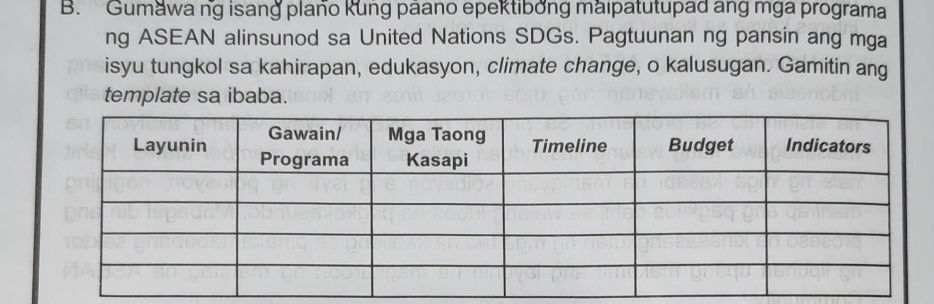 B. Gumawa ng isang plano kung paano | StudyX