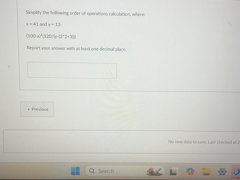 Simplify the following order of operations | StudyX