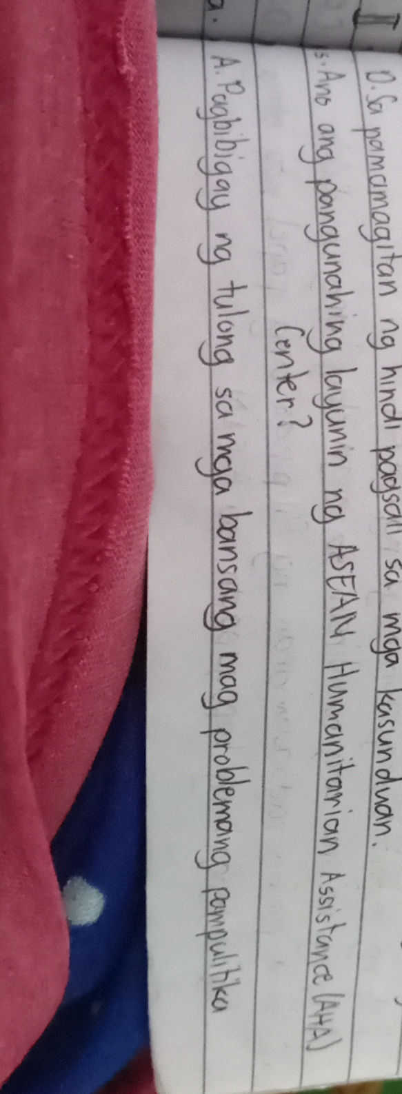 0. Sa pamamagitan ng hindi pagsali sa mga | StudyX