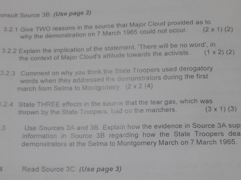 3.2.1 Give TWO reasons in the source that | StudyX