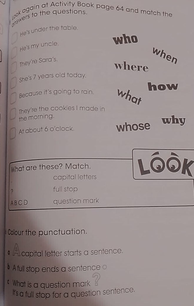 What are these? Match. capital letters full | StudyX