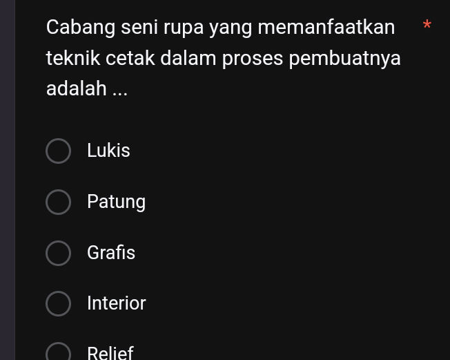 Cabang seni rupa yang memanfaatkan teknik | StudyX