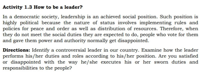 Directions: Identify a controversial leader | StudyX