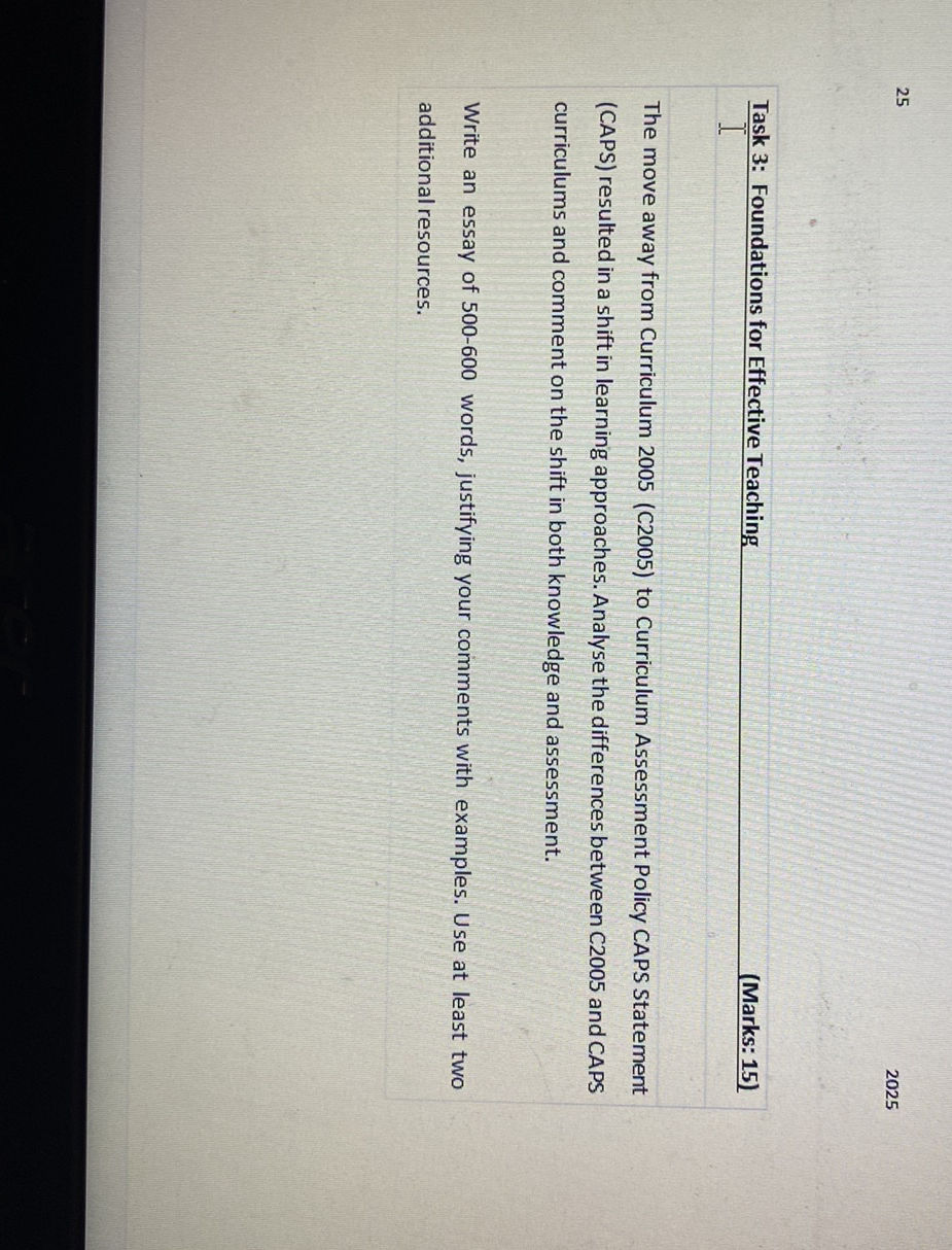 Task 3: Foundations for Effective Teaching | StudyX