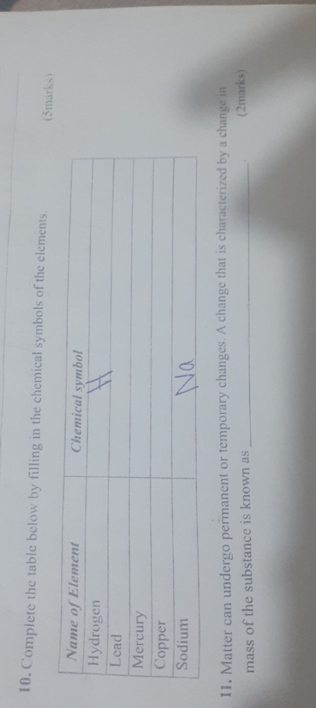 10. Complete the table below by filling in | StudyX