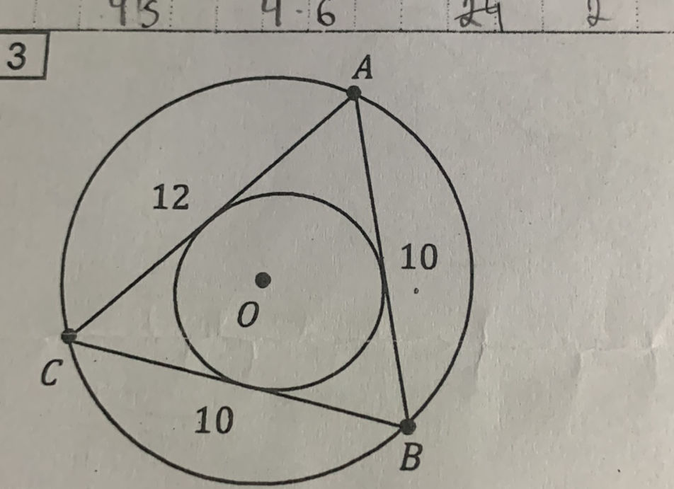 The image shows a diagram of a circle with | StudyX