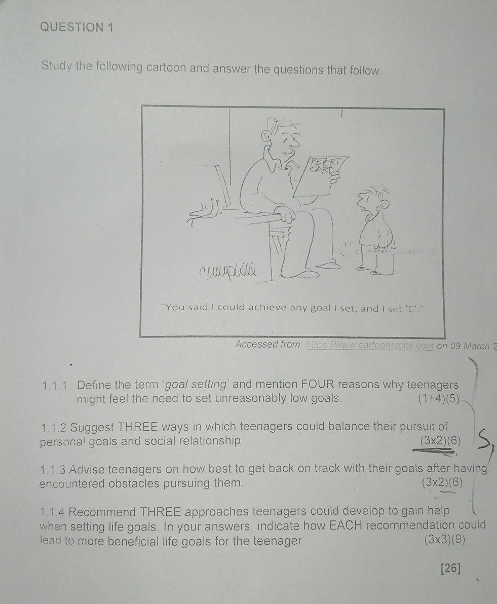 Study the following cartoon and answer the | StudyX