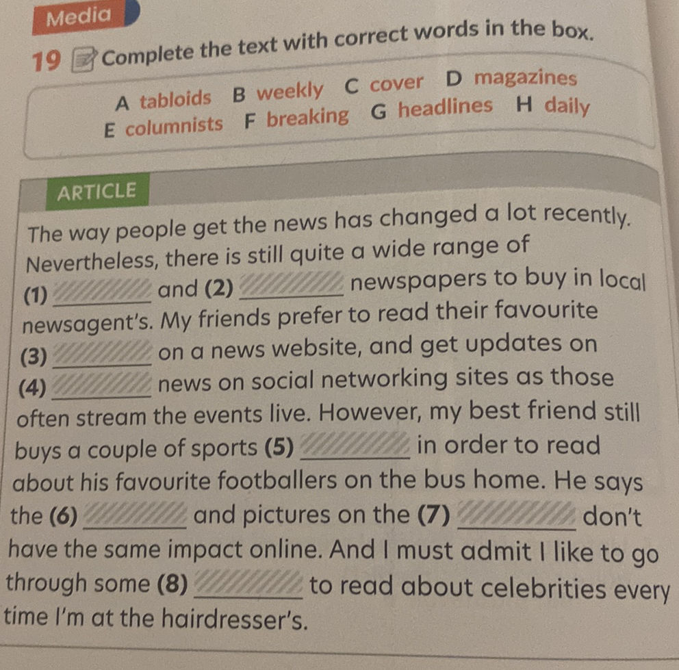 Complete the text with correct words in the | StudyX