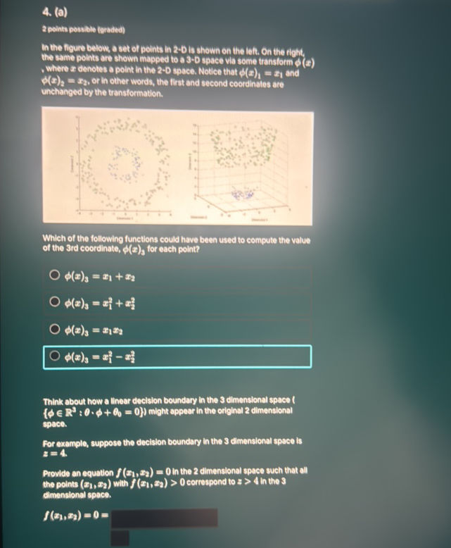 4. (a) 2 points possible (graded) In the | StudyX