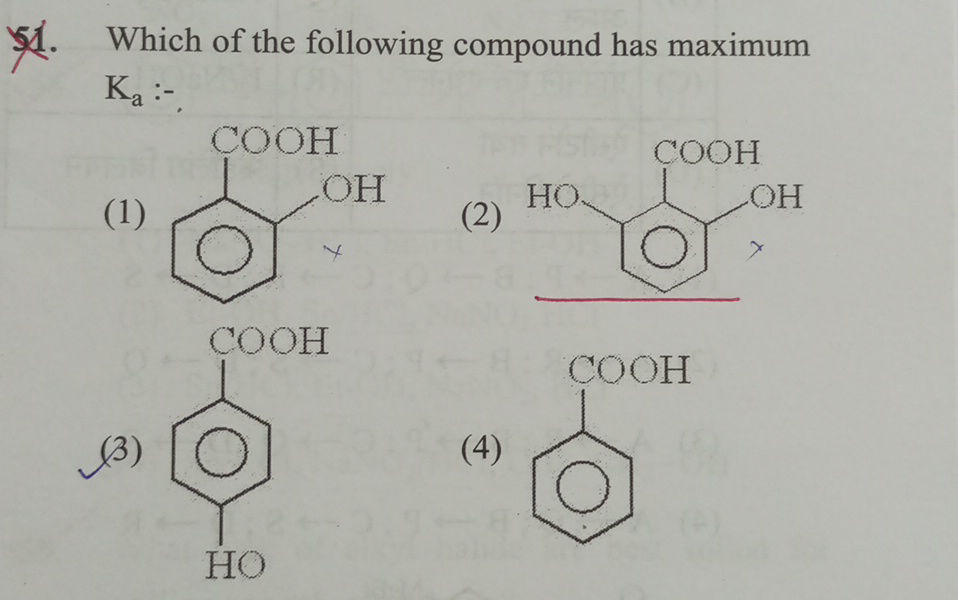 51. Which of the following compound has | StudyX