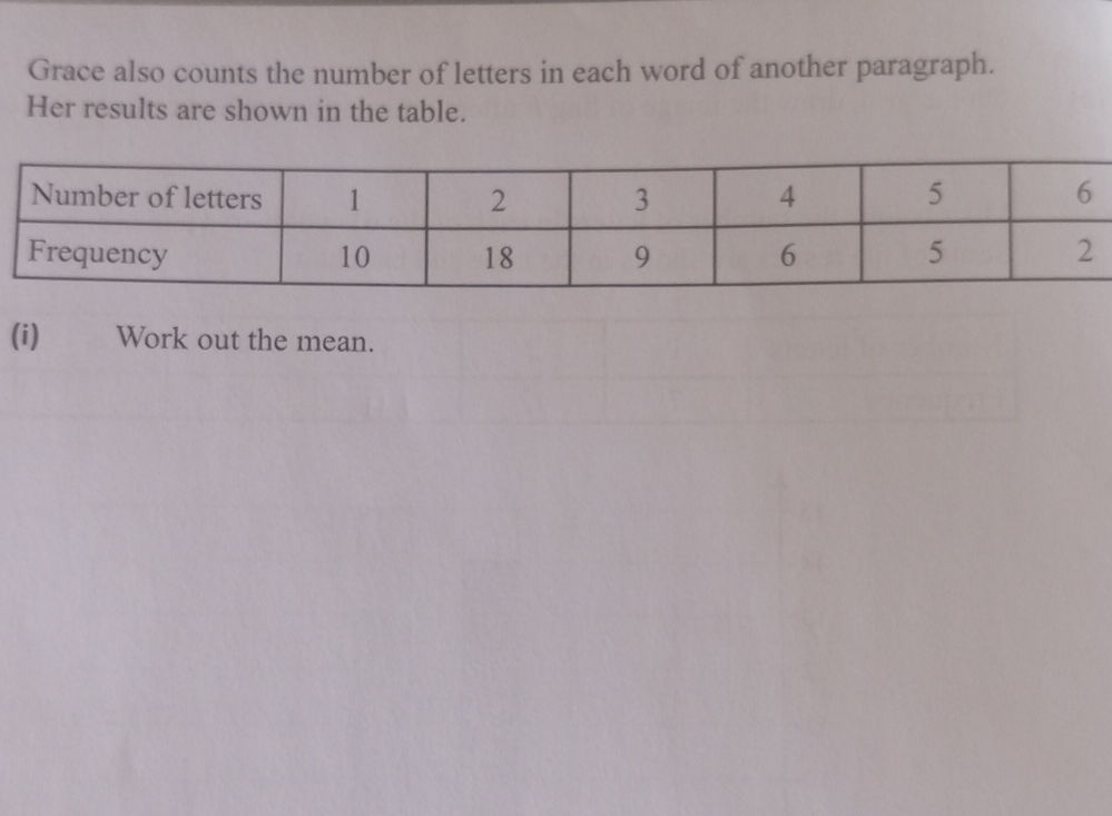 Grace also counts the number of letters in | StudyX