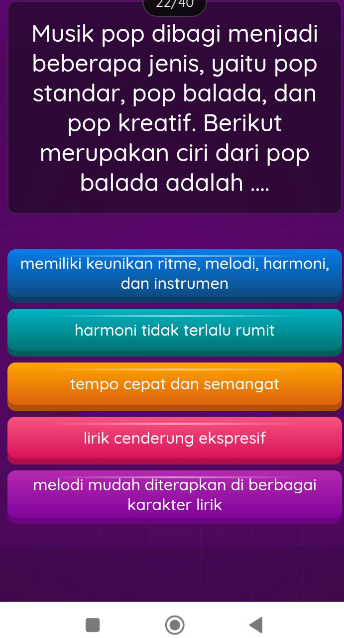 Musik pop dibagi menjadi beberapa jenis, | StudyX